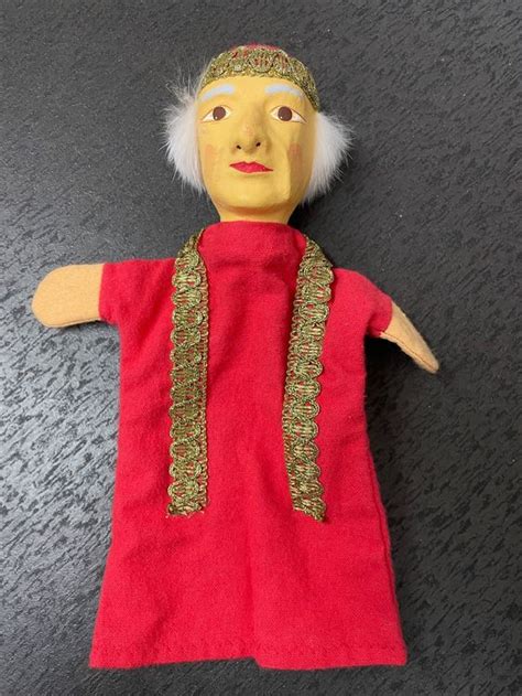 Handpuppe König Handgeformter Bemalter Kopf Pastorini Kaufen Auf