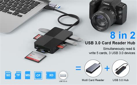 Usb C Usb3 0 Multi Card Reader Hub Usb 3 0 Memory Card
