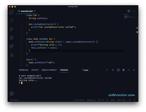 How Dart Class Constructors Initialized In Subclasssuperclass