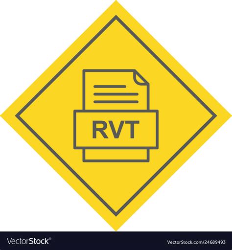 Rvt File Document Icon Royalty Free Vector Image