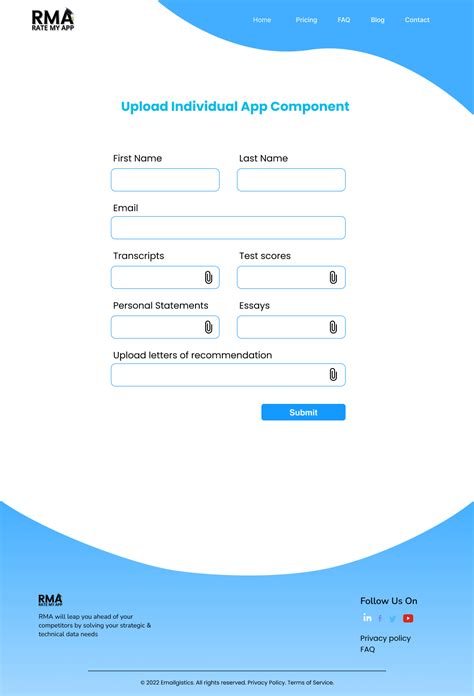 Rate My App Landing Page Behance