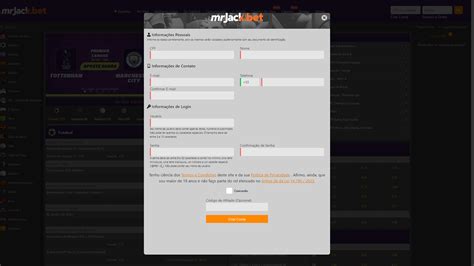 Mr Jack Cadastro Crie Sua Conta Na Mr Jack Bet Em 5 Passos