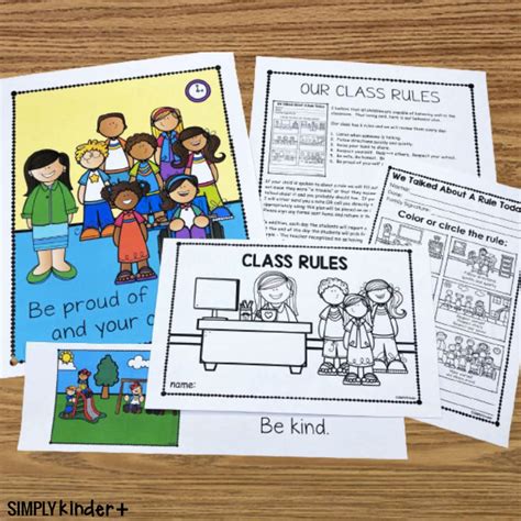 Editable Classroom Rules And Activities Simply Kinder Printable