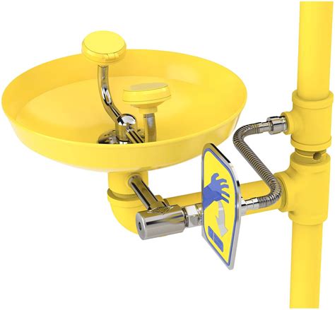 S1320 Pedestal Safety Shower With Eye Face Wash Station Safety