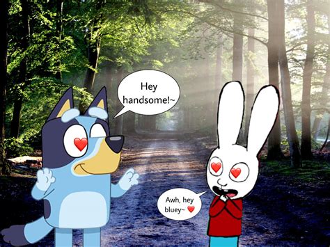 Bluey Meets Simon By Landyyyo2 On Deviantart