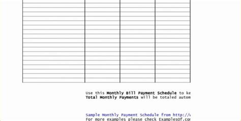 Monthly Payment Spreadsheet Printable Spreadshee Monthly Payment Spreadsheet Monthly Car