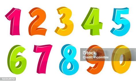 1에서 0까지 다양한 숫자의 집합입니다 만화 번호 모음입니다 3가지 개체에 대한 스톡 벡터 아트 및 기타 이미지 3가지 개체 벡터 알파벳 Istock