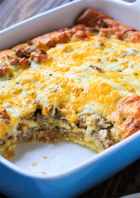 Sausage Crescent Roll Breakfast Casserole Recipe