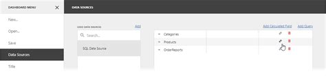 Cascading Parameters On The Web Business Intelligence Dashboard