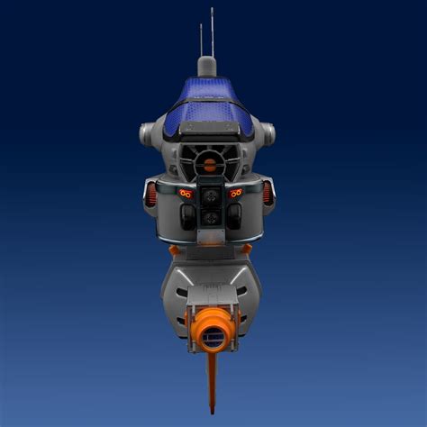 3d Spaceship8 Low Poly For Game Vr Ar Turbosquid 2309772