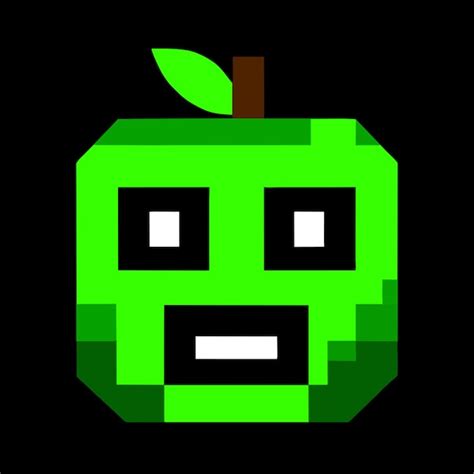 Apple Minecraft Vector Illustration Cartoon Premium Ai Generated Vector