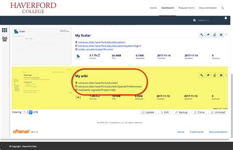 mediawiki haverford sites documentation
