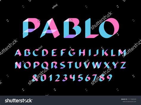 투명 글꼴입니다오버레이 효과 문자 및 숫자가 스톡 벡터로열티 프리 1111302920 Shutterstock