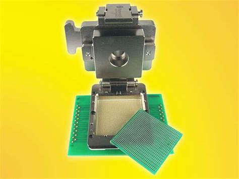 Clamshell Socket Allows BGA Testing EDN