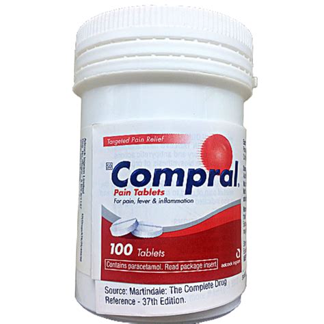 Compral 100 Pain Tablets Sk6009695584561