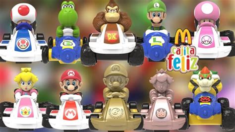 Cajita feliz con coleccionables de mario kart en mcdonalds próximamente en méxico conoce