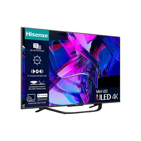 Hisense U7 55 inch 4K Ultra HD Mini LED Smart TV - Laptops Direct