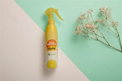Premium Psd Plastic Bottle Of Home Air Freshener