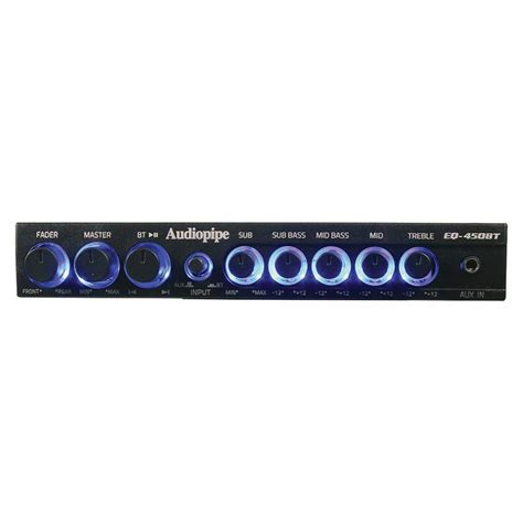 4200 Eq 4 Band Parametric Equalizer W Microphone Marine Audio Equalizer