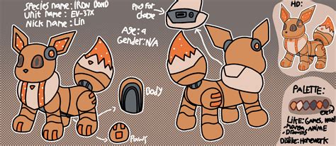 Paradox Eevee Lin Ref Sheet By Samsat1108 On Deviantart
