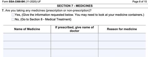 Form Ssa 3368 A Guide To Your Disability Report