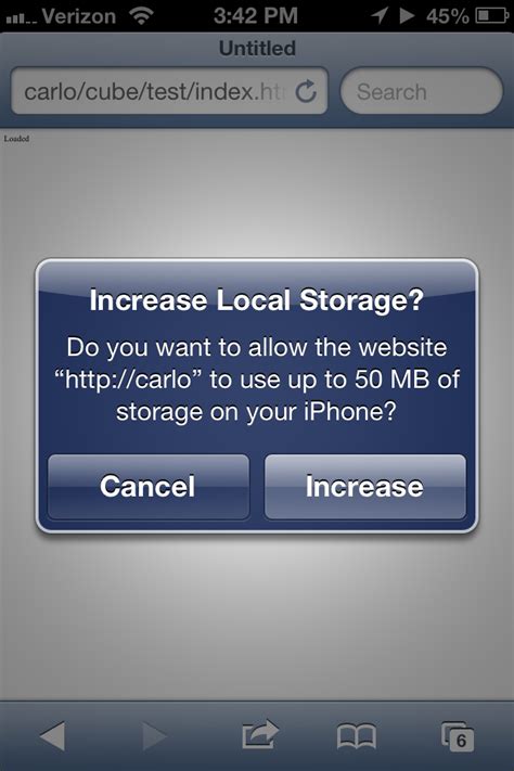 Caching Max Size IPad IPhone Offline Application Cache Stack Overflow