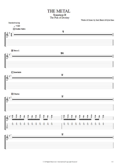The Metal Guitar Tab