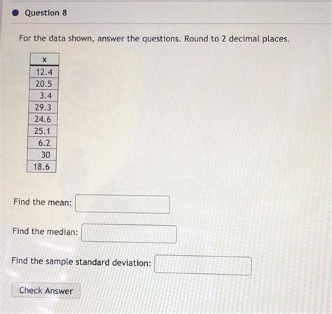 Solved A Frequency Distribution Table Using Data This List