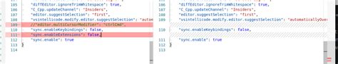 Sync Or Ignored Settings Should Be Hidden Completely In The Sync Settings UI Issue