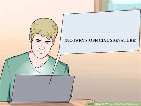 How To Write A Contract Addendum Steps With Pictures
