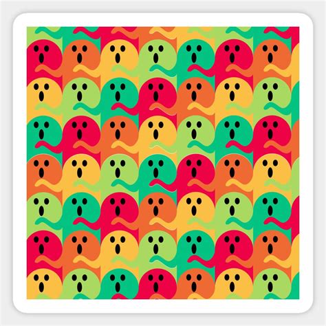 Ghost Tessellation Pattern Sticker
