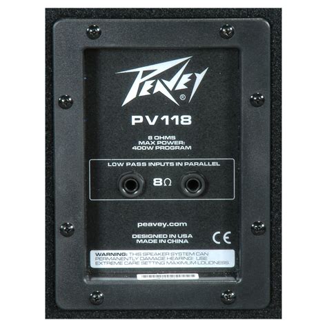 Peavey Pv 118 Subwoofer Pasivo De 18 Corporación Ultramar Audio Perú