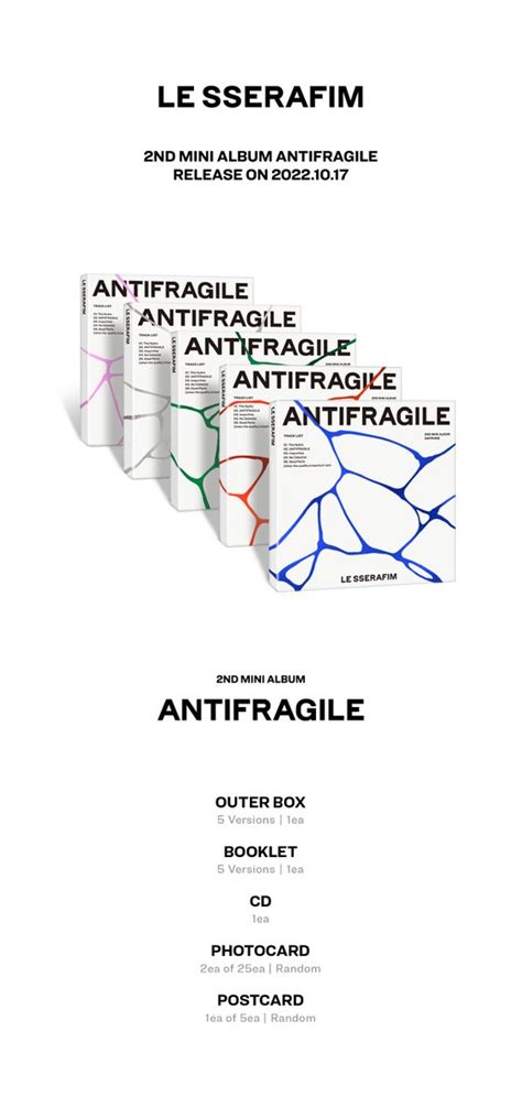 LE SSERAFIM On Twitter NOTICE LE SSERAFIM ANTIFRAGILE COMPACT Ver