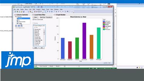 Jmp Graph Builder Histogram Count Percent Iesalo