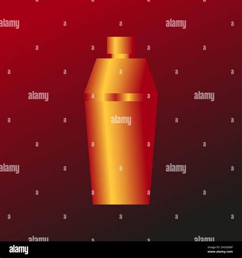 Cocktail Shaker On Gradient Background Stock Vector Image And Art Alamy