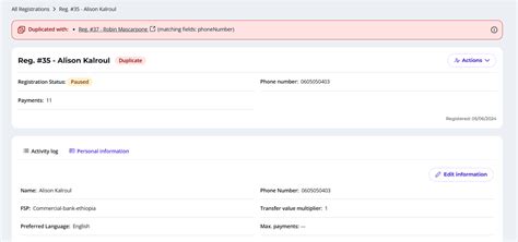 Registrations Deduplication V1 121 Platform User Manual
