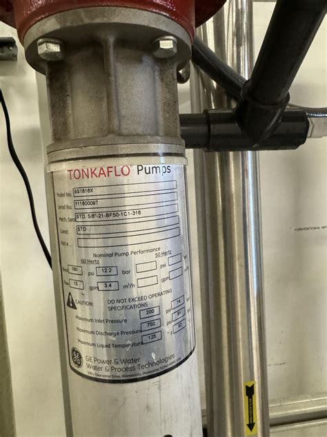 Ro System Including Ge Power And Water Process Technologiesmodel E4 4400