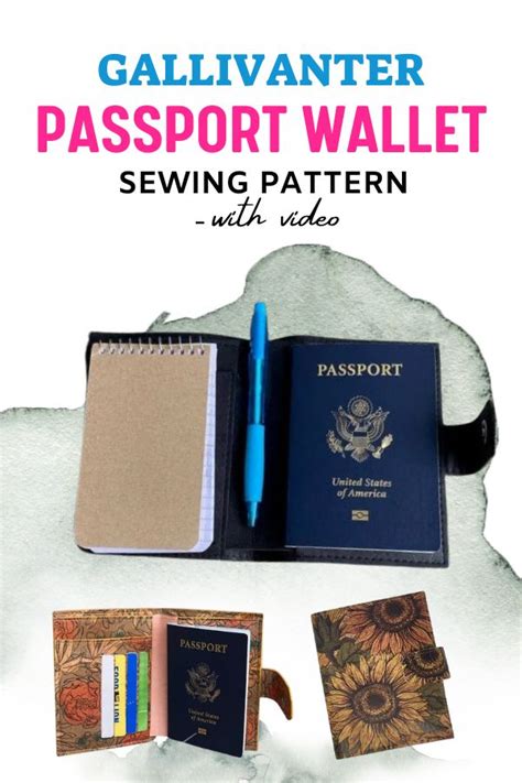 Gallivanter Passport Wallet Sewing Pattern With Video Sew Modern Bags