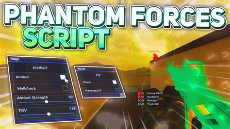 Roblox Phantom Forces Script Gui Hack Aimbot Player Esp Rainbow Guns And More Youtube