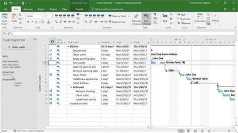 Task Inspector In Project Instructions Teachucomp Inc