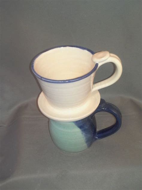 Ceramic Drip Coffee Maker Stoneware Cone Style Coffee Maker Etsy