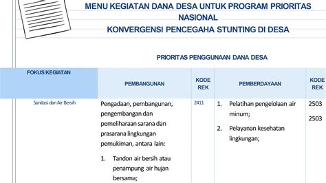 Rembuk Stunting Desa Tahun Anggaran 2023 Ppt