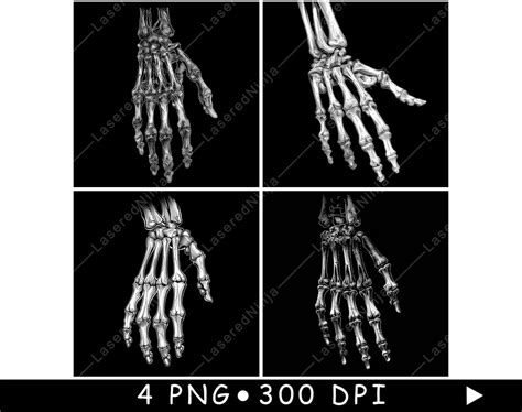 Skeleton Hand Human Bones Fingers Spooky Horror Halloween Laser File