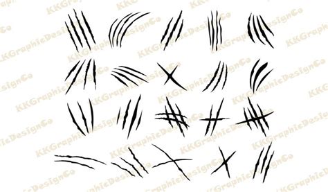 Scratches Bundle Svg Scratches Svg Scratch Svg White Claw Svg Wolverine