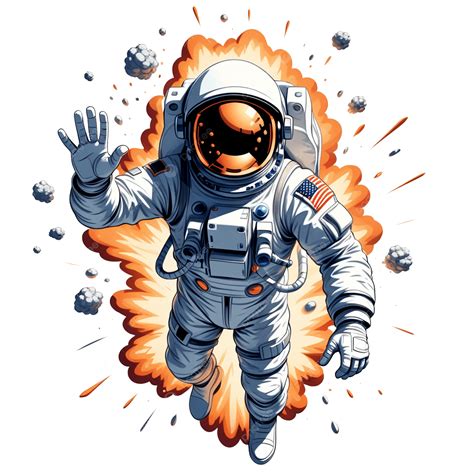 Astronaut Was Exploding Through The Air Astronaut Was Exploding