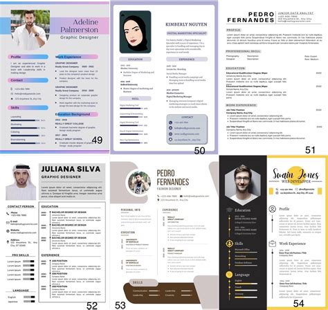 تصاميم للسيرة الذاتية صور