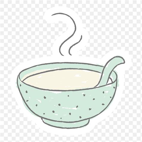 Doodle Soup Bowl Sticker Design Premium Png Sticker Rawpixel