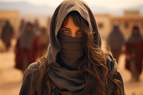 Premium Ai Image Muslim Woman Wearing Niqab And Hijab Generative Ai