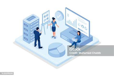 Business Characters Using Remote Servers To Analyzing Large Sets Of
