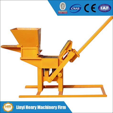 Small Construction Machines Hr1 30 Manual Sandy Soil Interlocking Brick